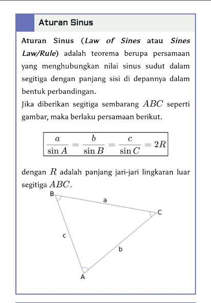 Aturan Sinus Aturan Cosinus Dan Luas Segitiga Dalam Trigonometri