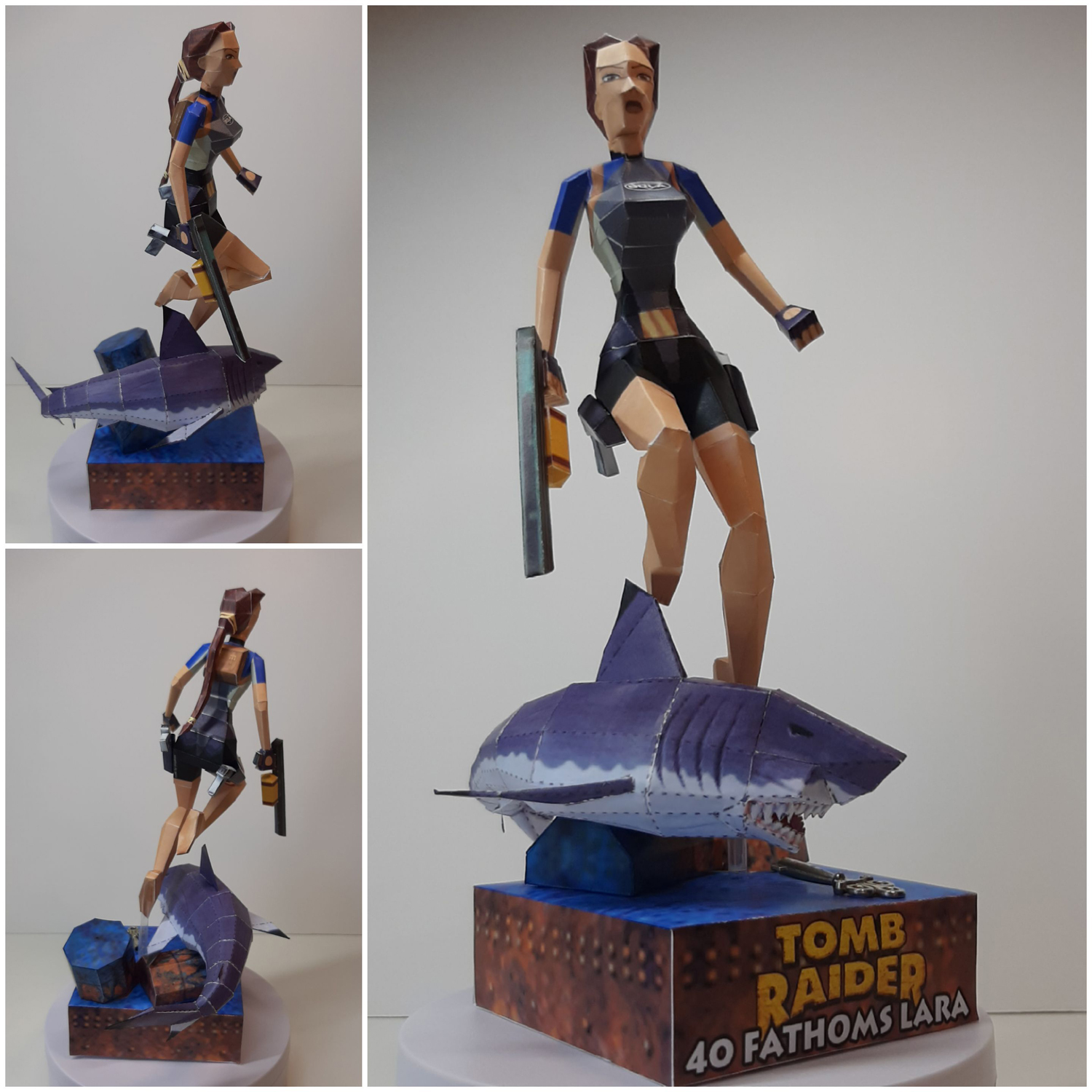 Ninjatoes Papercraft Weblog Papercraft Tomb Raider Ii Lara Croft And