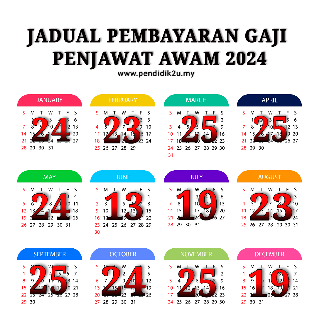 Cikgu Hijau Tarikh And Jadual Pembayaran Gaji Penjawat Awam 2024