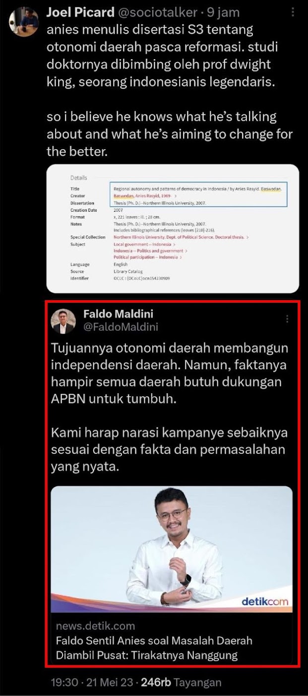 Faldo Maldini Sentil Pidato Anies Soal Otonomi Daerah Ehh Tak Tahunya