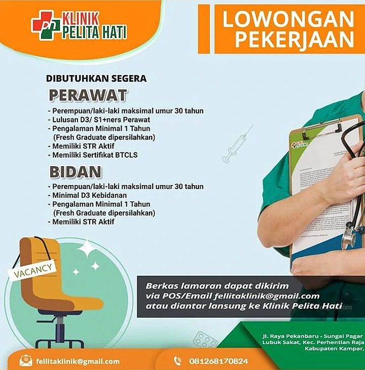 Lowongan Kerja Perawat And Bidan Klinik Pelita Hation Lowongan Kerja Riau