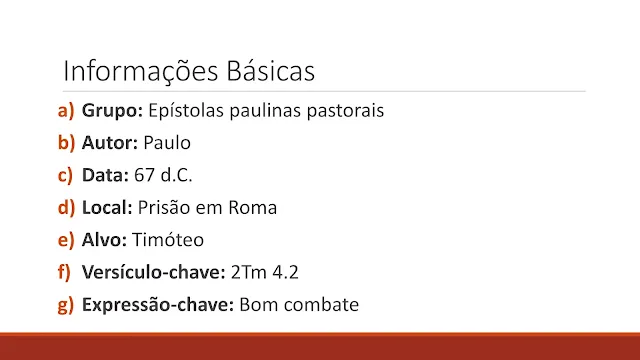 Lição 10 A Segunda Carta A Timóteo 3° Trimestre De 2023 Ebd