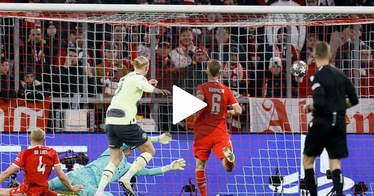 Videoerling Haaland Scores Incredible Goal Vs Bayern Munich🔥