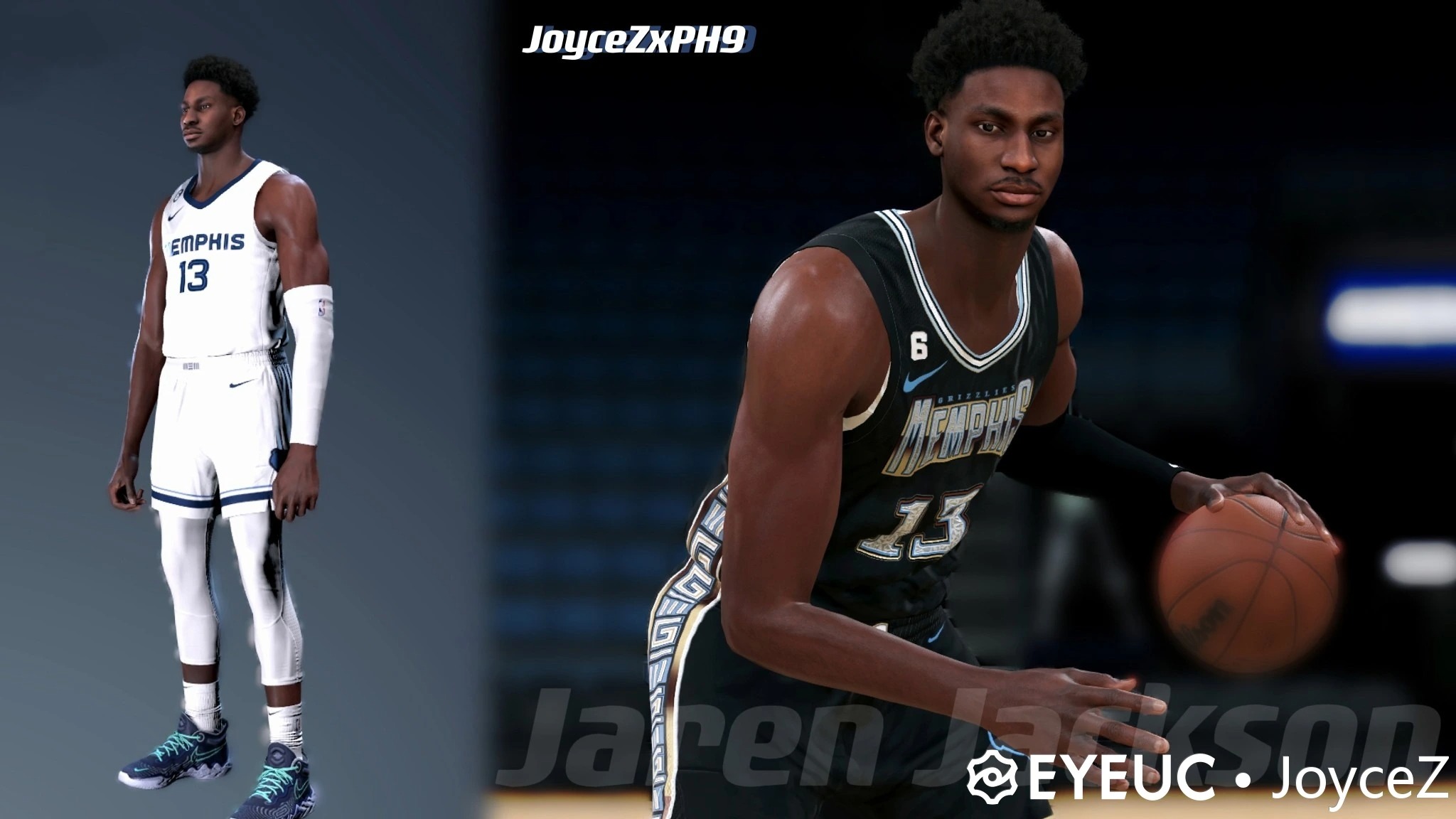 Nba 2k23 Jaren Jackson Jr Cyberface And Body Update By Joycezxph9