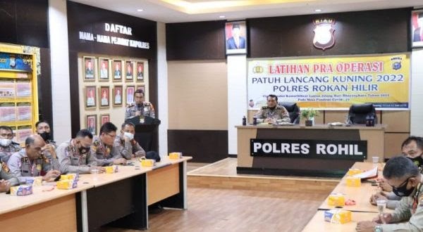 Latihan Pra Ops Lk 2022 Dipimpin Waka Polres Rohil Radar Istana