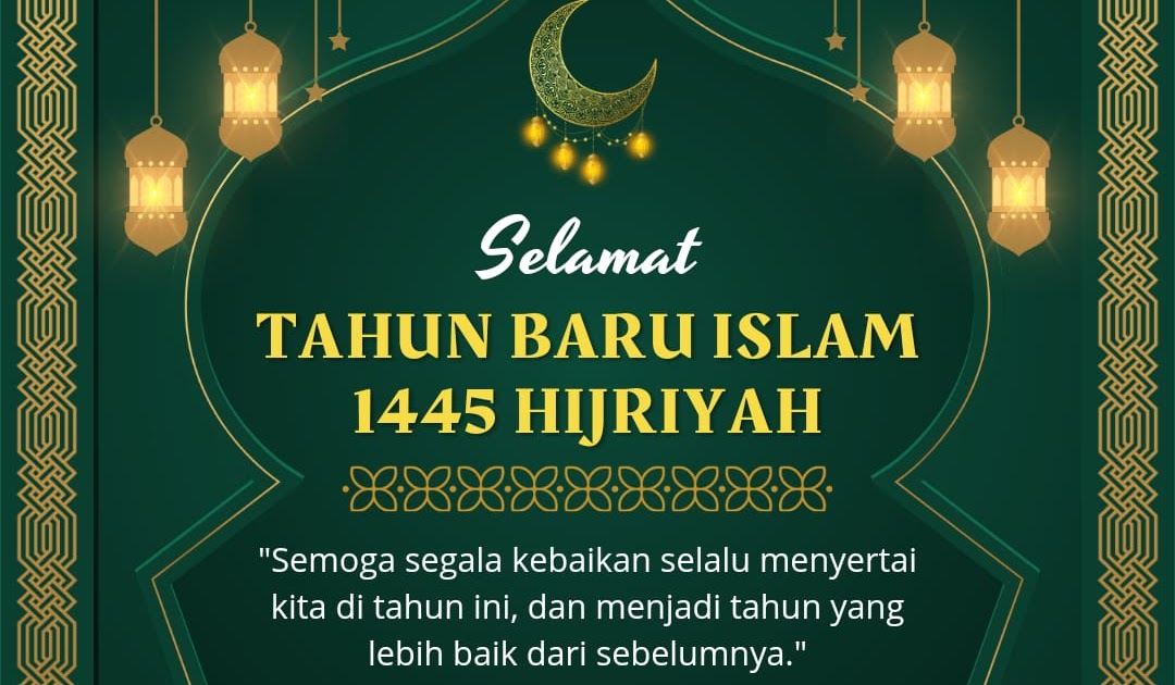 10 Poster Tahun Baru Islam 1445 H Menghiasi Tahun Baru Dengan Semangat