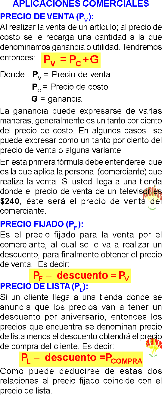 Aplicaciones Comerciales Del Tanto Por Ciento Ejercicios Resueltos Pdf