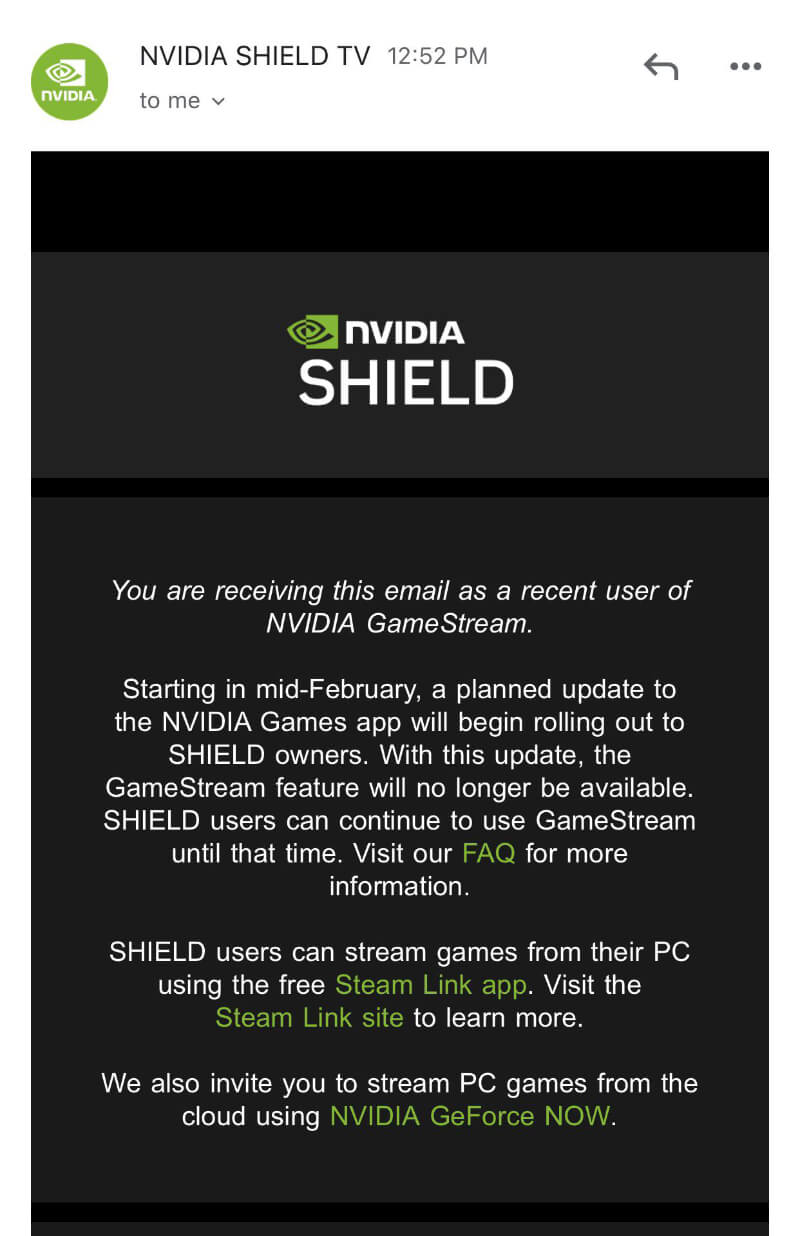 Nvidia To Discontinue Gamestream Support For Shield Tv Next Year