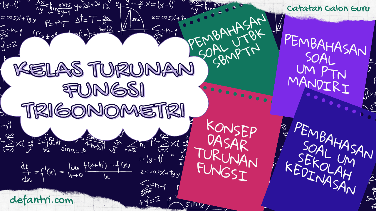 30 Soal Dan Pembahasan Matematika Sma Turunan Fungsi Trigonometri