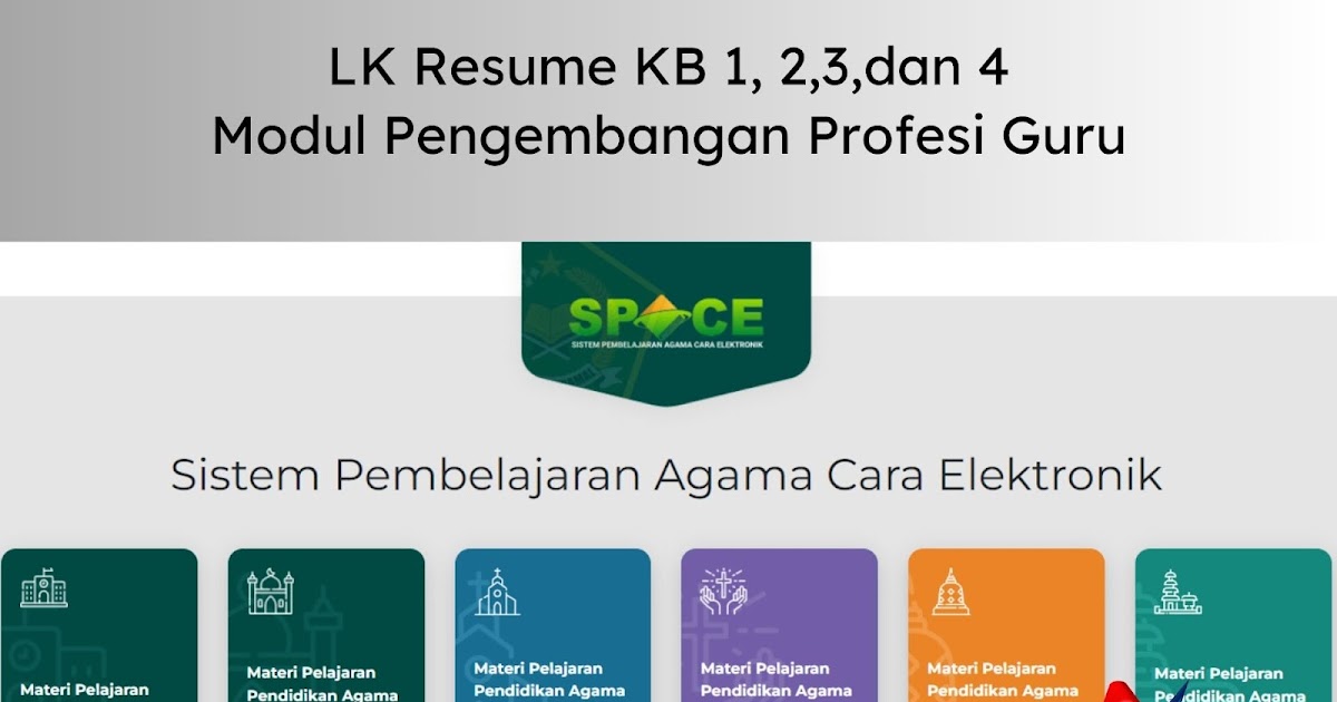 Lk Resume Kb 1 2 3 Dan 4 Modul Pengembangan Profesi Guru Ppg