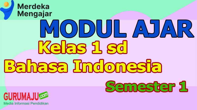 Modul Ajar Bahasa Indonesia Kelas 1 Sd Kurikulum Merdeka Semester 1