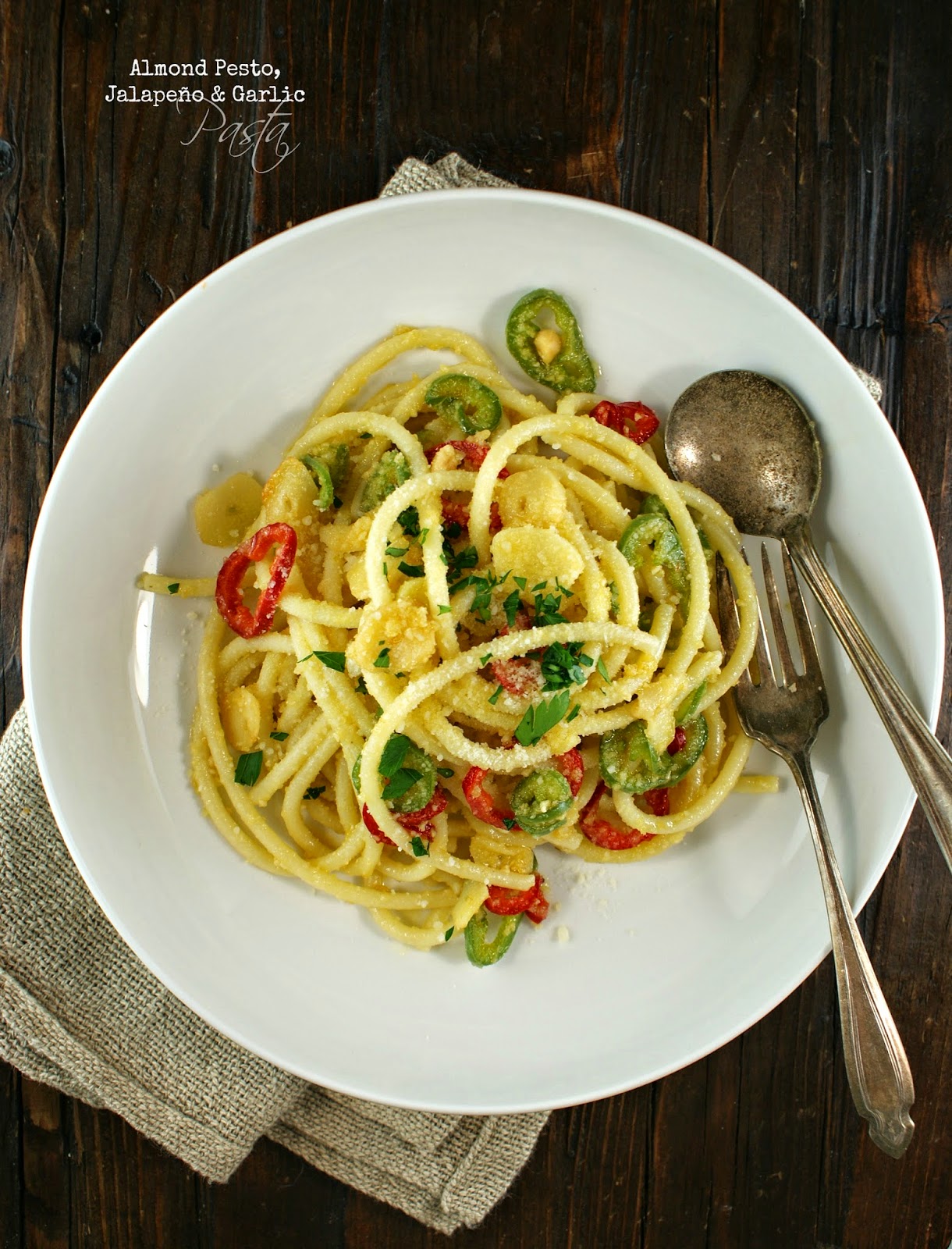 Authentic Suburban Gourmet Almond Pesto Jalapeno And Garlic Pasta