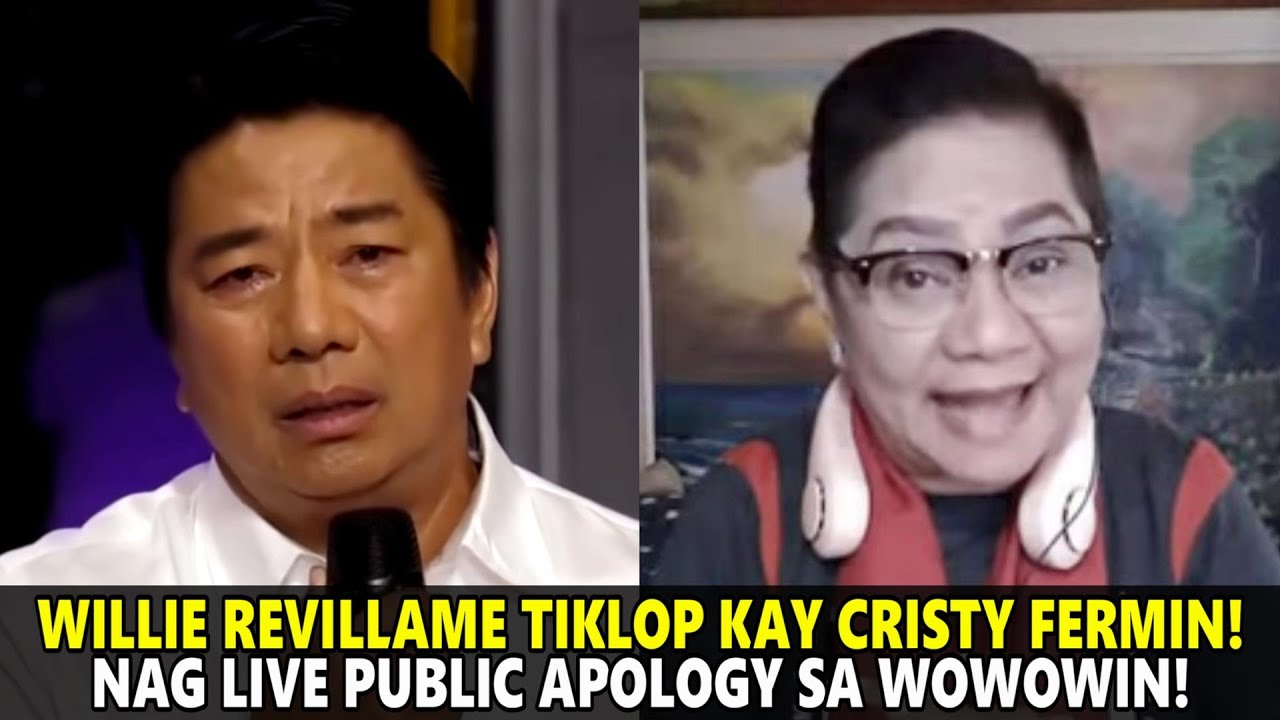 Pinoy Celebrity News Willie Revillame Humingi Na Ng Tawad Kay Cristy