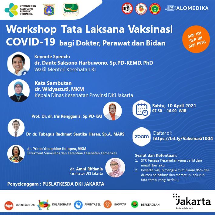 Gratis Skp Idi Ibi Ppni Workshop Tata Laksana Vaksinasi Covid 19