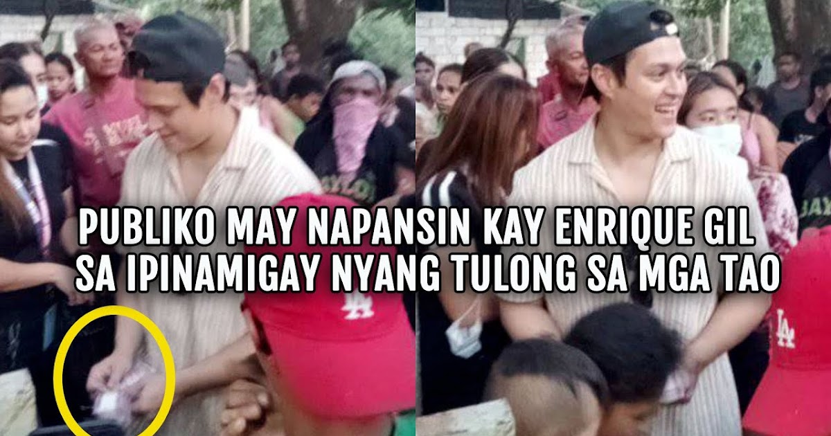 Pinoy Celebrity News Netizens May Napansin Kay Enrique Gil Sa