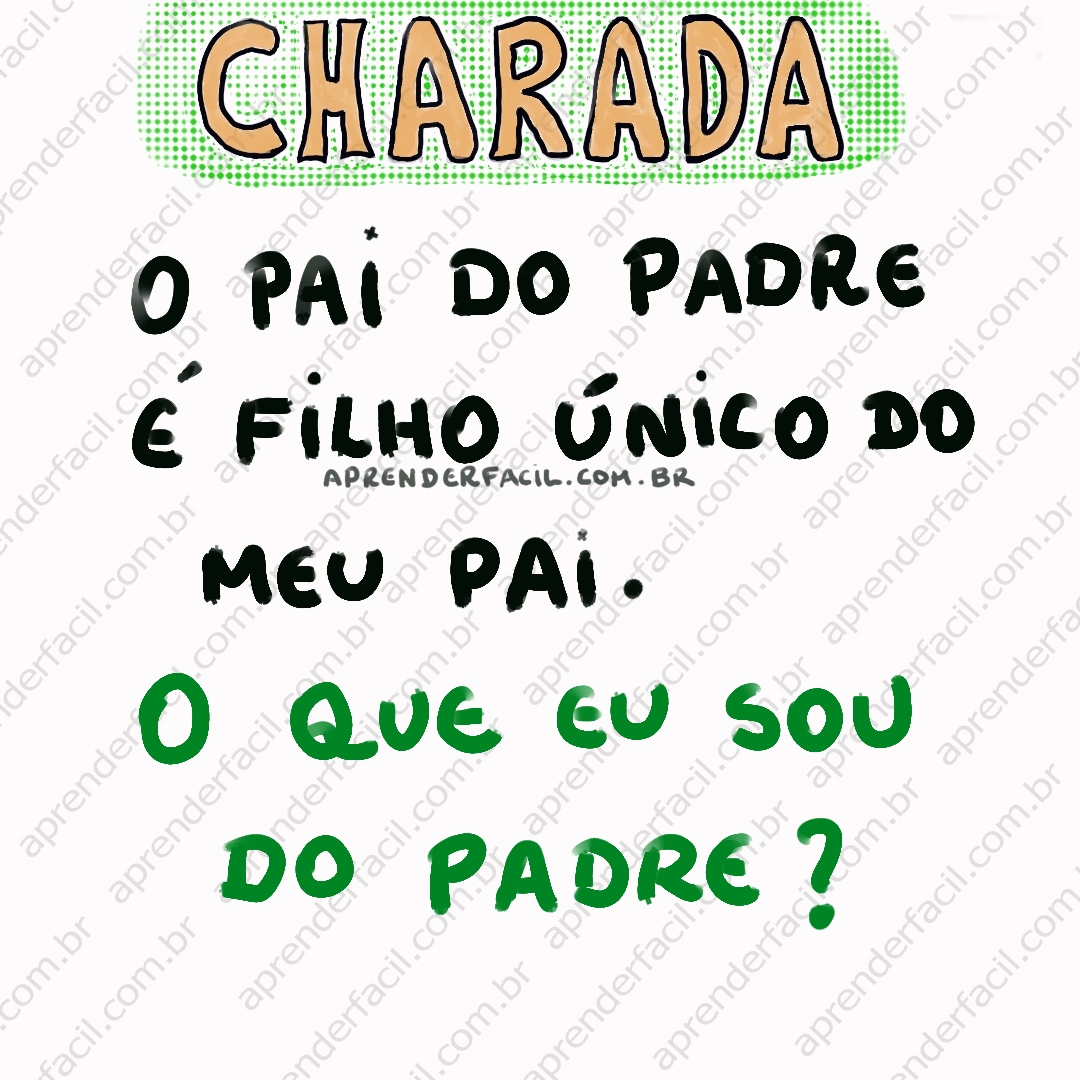 O Pai Do Padre é O único Filho Do Meu Pai O Que Eu Sou Do Padre