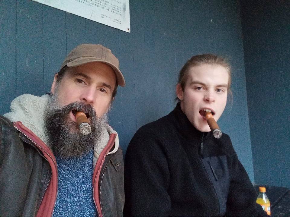 Cigar Smoking Hunks Cigar Smoking Dad And His Son