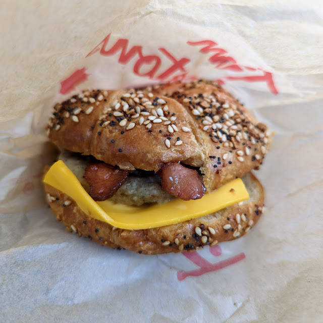 Smooch Food Everything Croissant Breakfast Sandwich From Tim Hortons