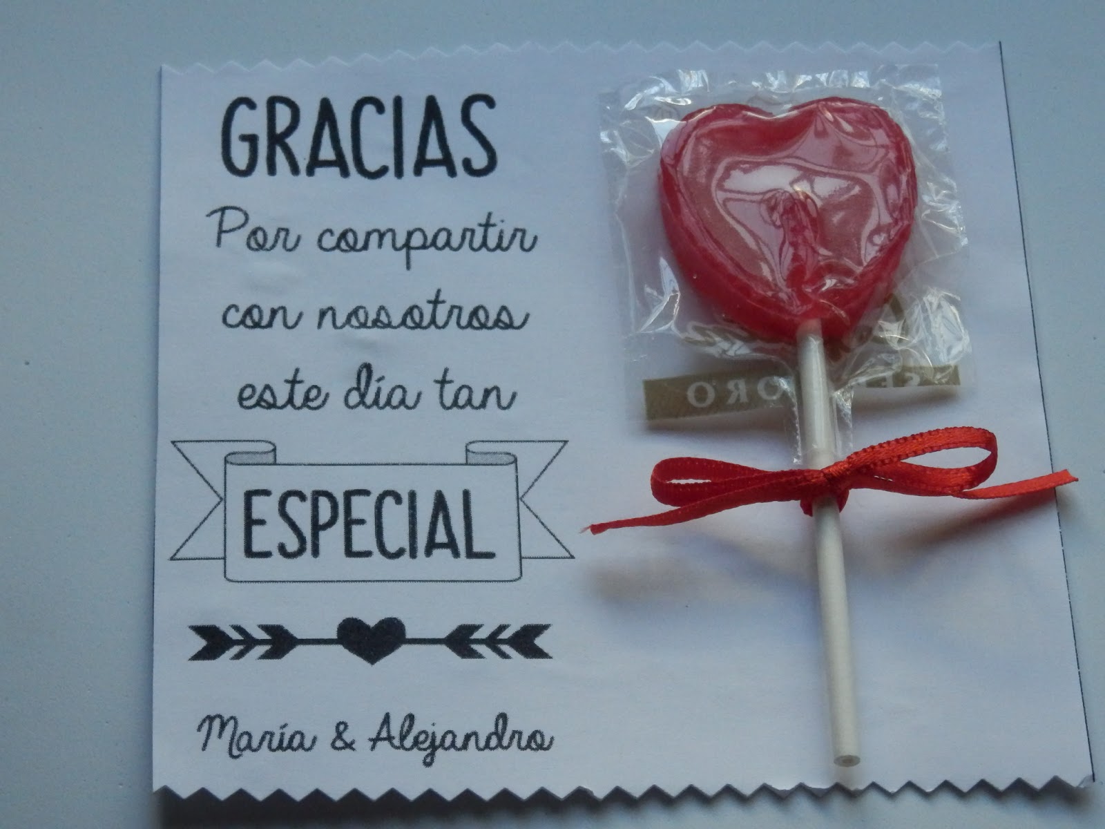 Diy Bodil Manualidades Para Bodas Tarjeta Agradecimiento Piruleta