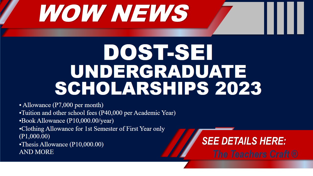 Dost Sei Undergraduate Scholarships 2023 The Teachers Craft