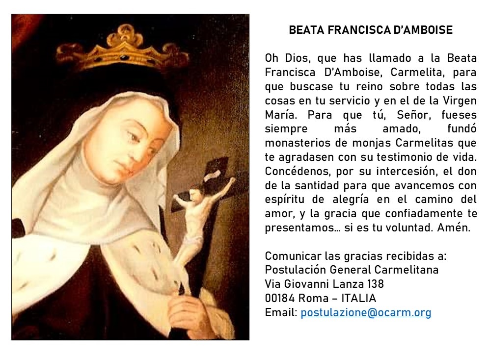 Santidad Carmelitana Cuando Los Santos Son Amigos Francisca D