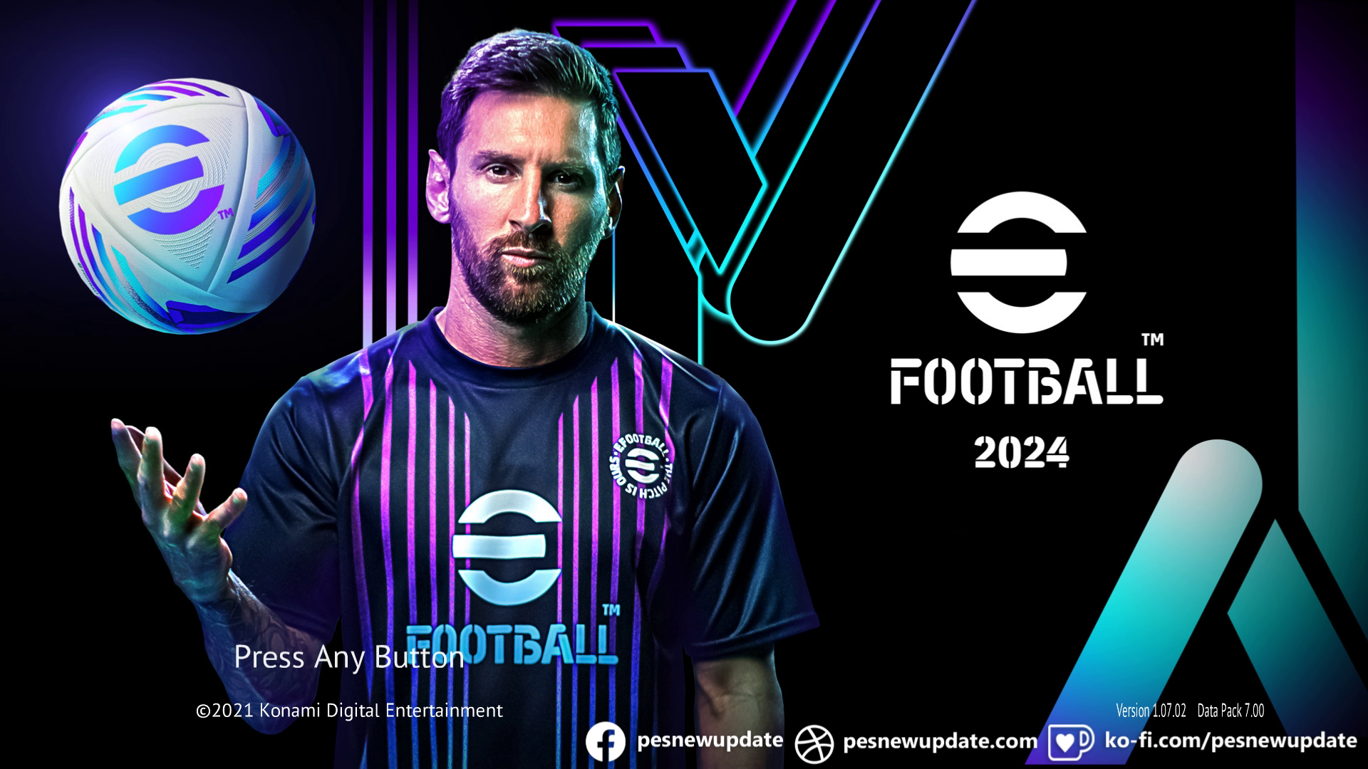 Pes 2021 Menu Efootball 2024 Black Purple By Pesnewupdate