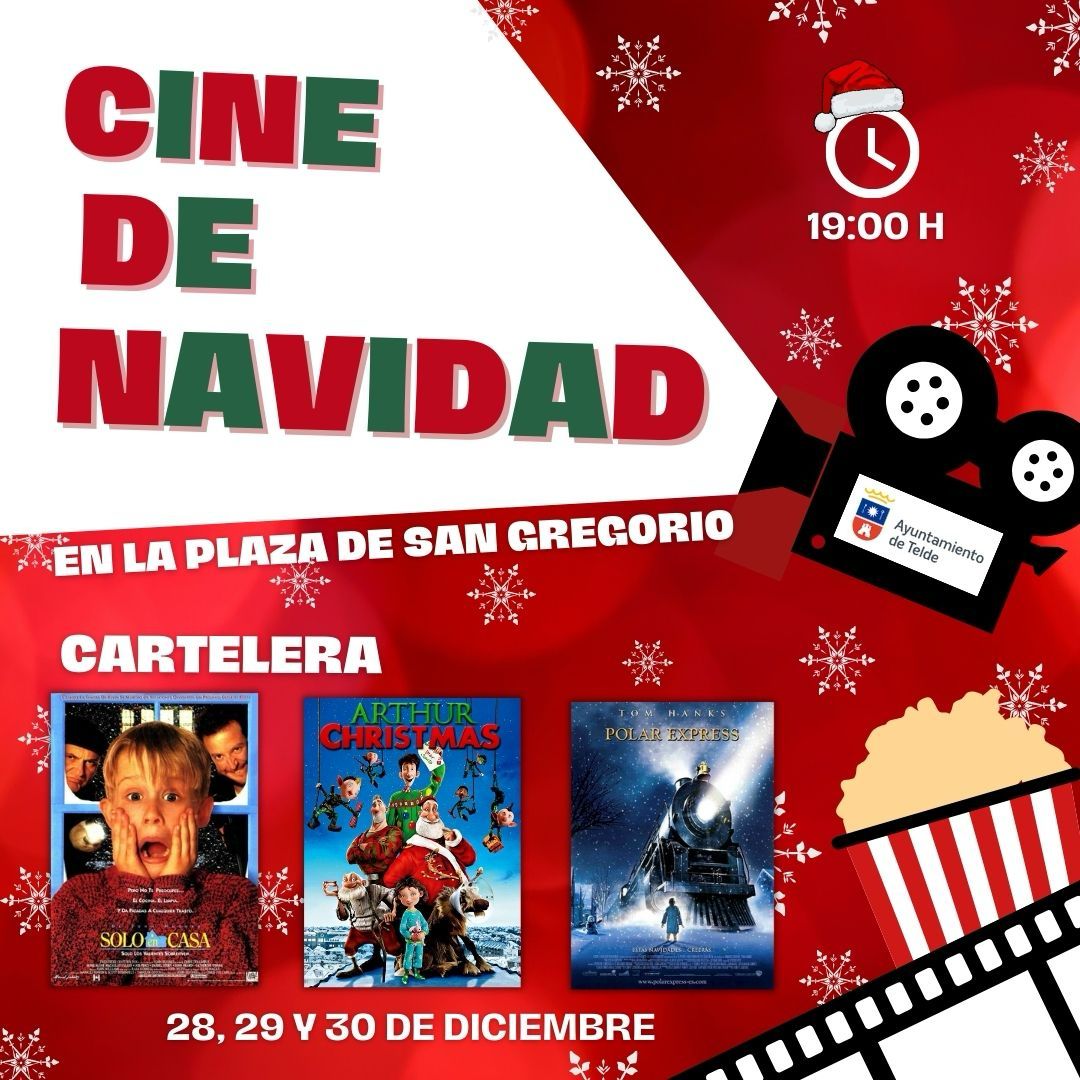 Telde Inaugura Un Cine De Navidad En La Plaza De San Gregorio