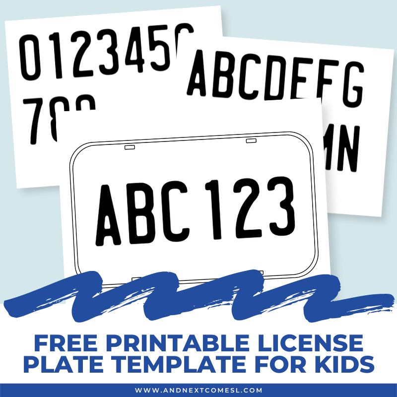 Free Printable License Plate Frames Template Bdanews