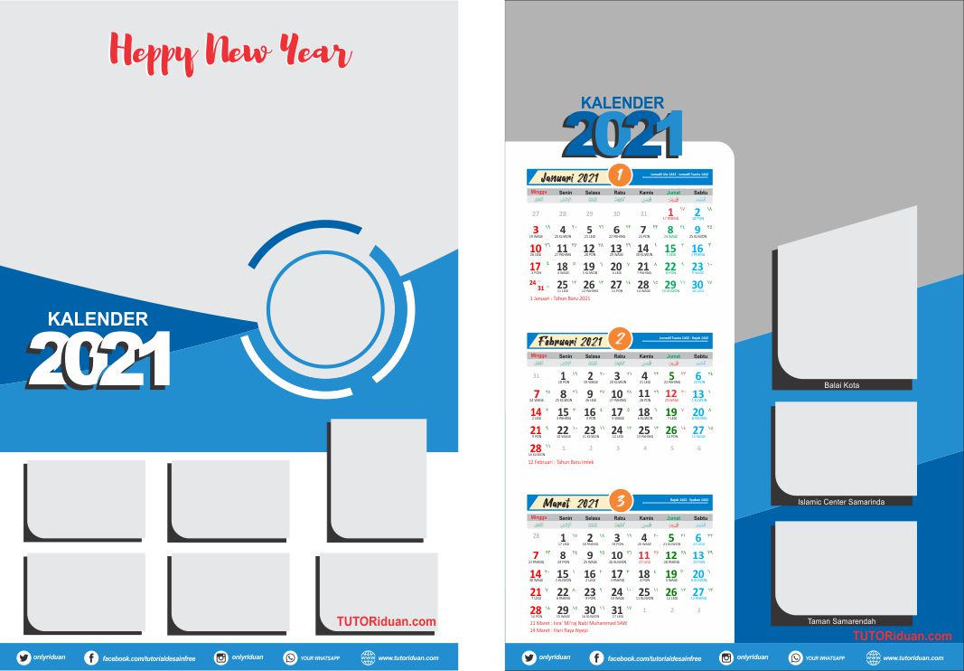 Downloar Kalender 2021 Tema Pondok Pesantren Psd Template Kalender