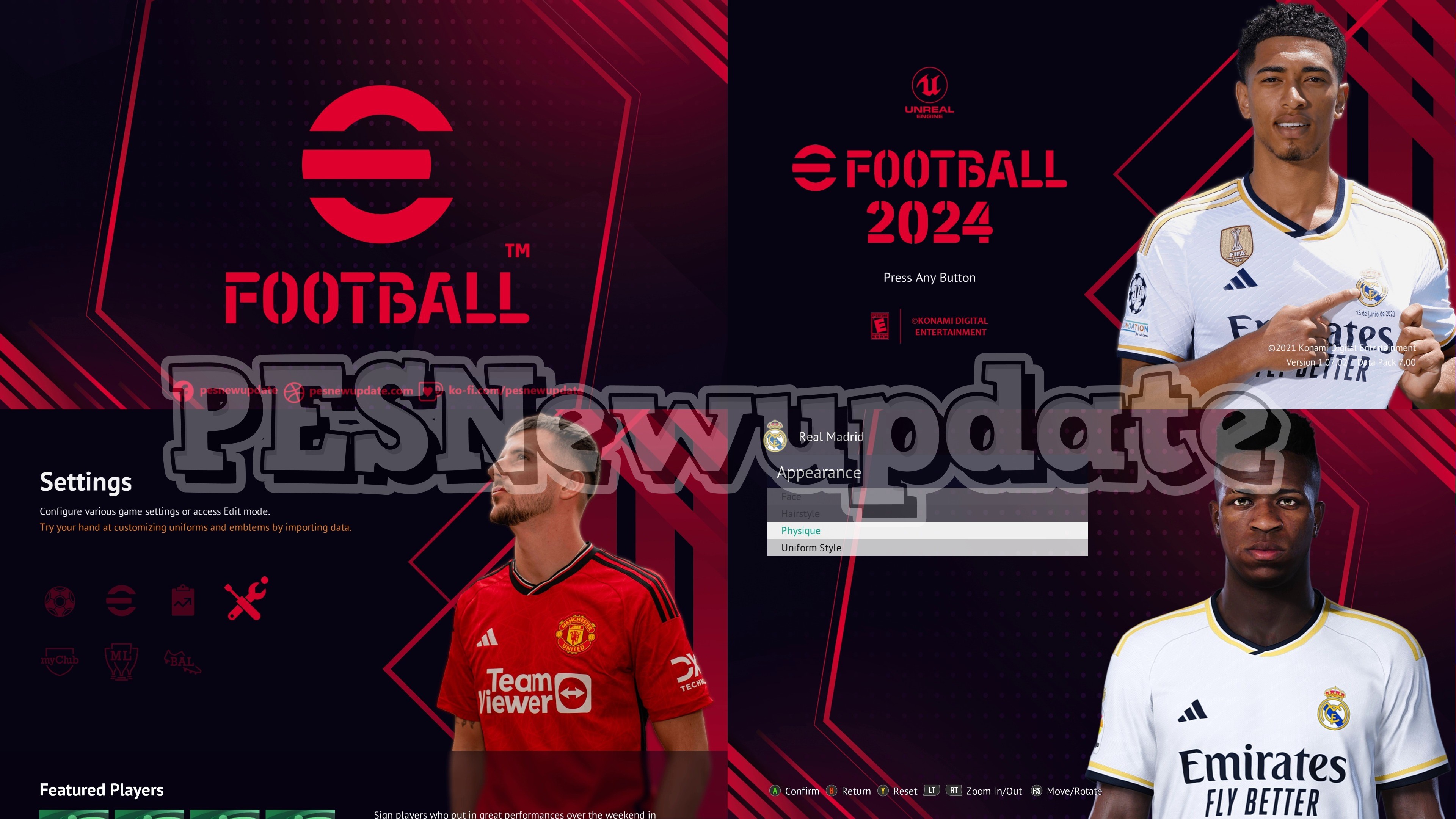 Pes 2021 Menu Concept Efootball 2024 Red By Pesnewupdate ~ Pesnewupdate