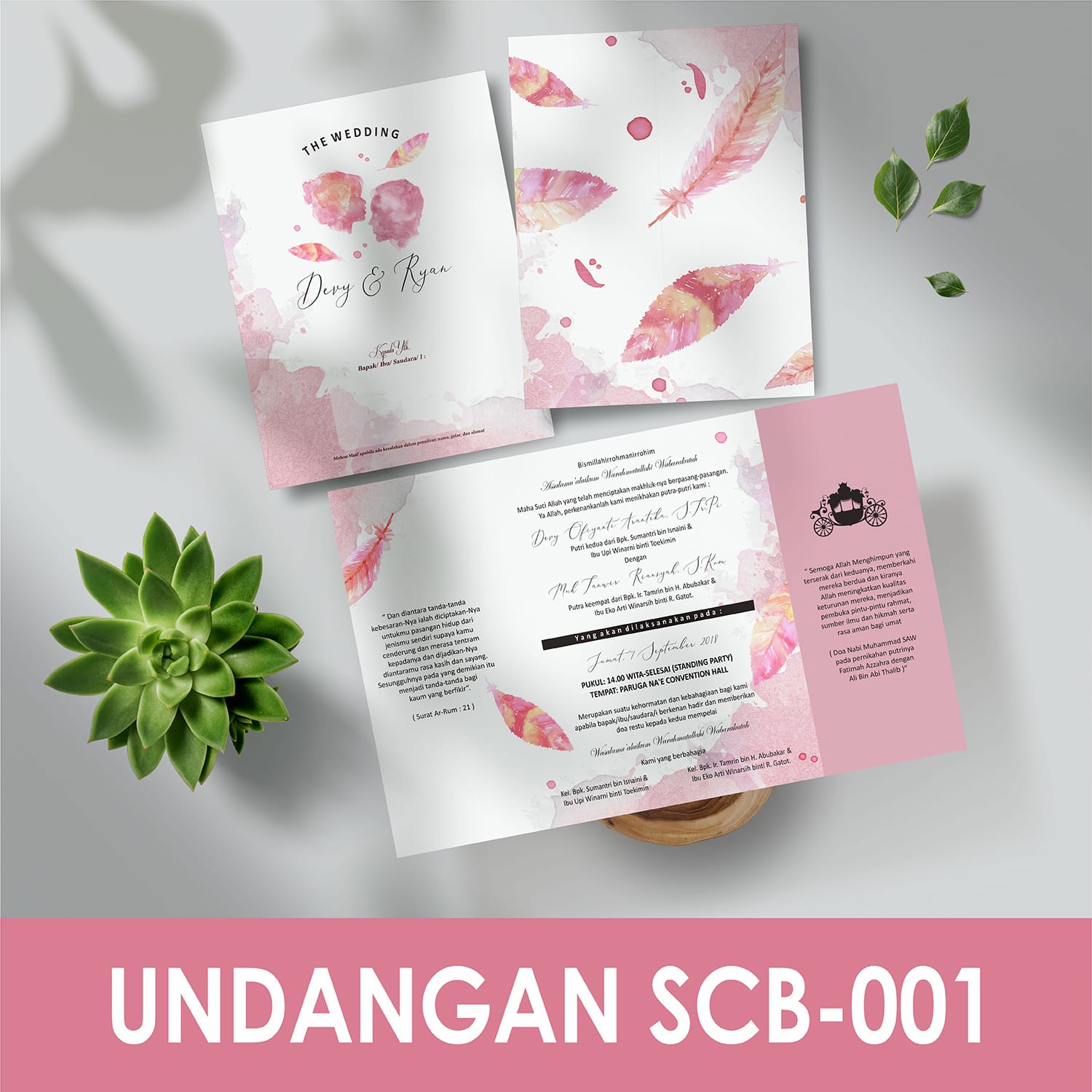 Undangan Griya Scb 001 Percetakan Id Card Dan Undangan