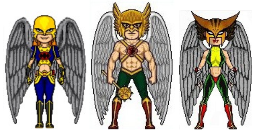 Hawkworld Hawkman Hawkgirl And Hawkwoman Costumes Through The Years