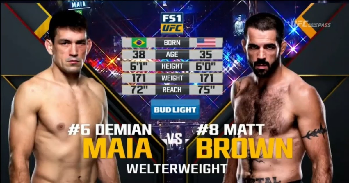 Todas As Lutas Full Fight Demian Maia Vs Matt Brown Full Fight