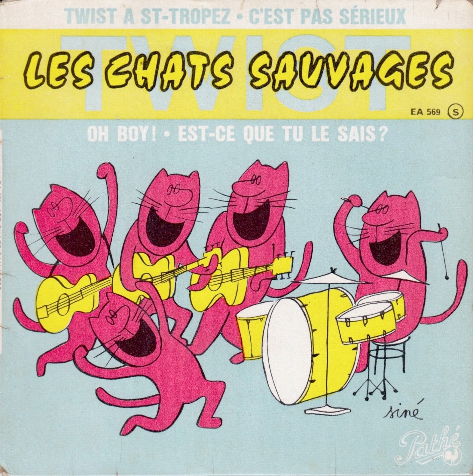 Les Eps Français Chats Sauvages 1962 Fr Pathe 569 Twist à Saint