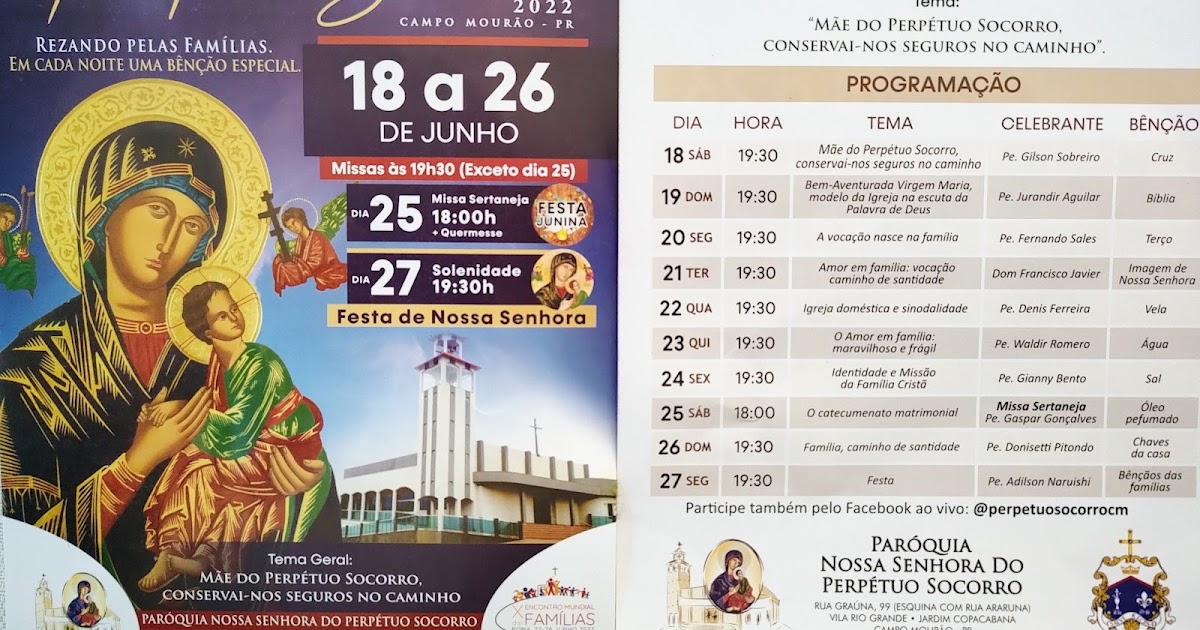 Blog Do Ilivaldo Duarte Vem AÍ A Novena Em Honra A Nossa Senhora Do