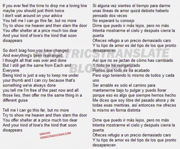 Top Lyrics Translated Canciones Top Traducidas Everything But The Girl