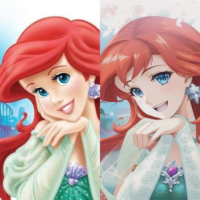 Ilustrações Reimaginam Princesas Disney Em Versão Anime