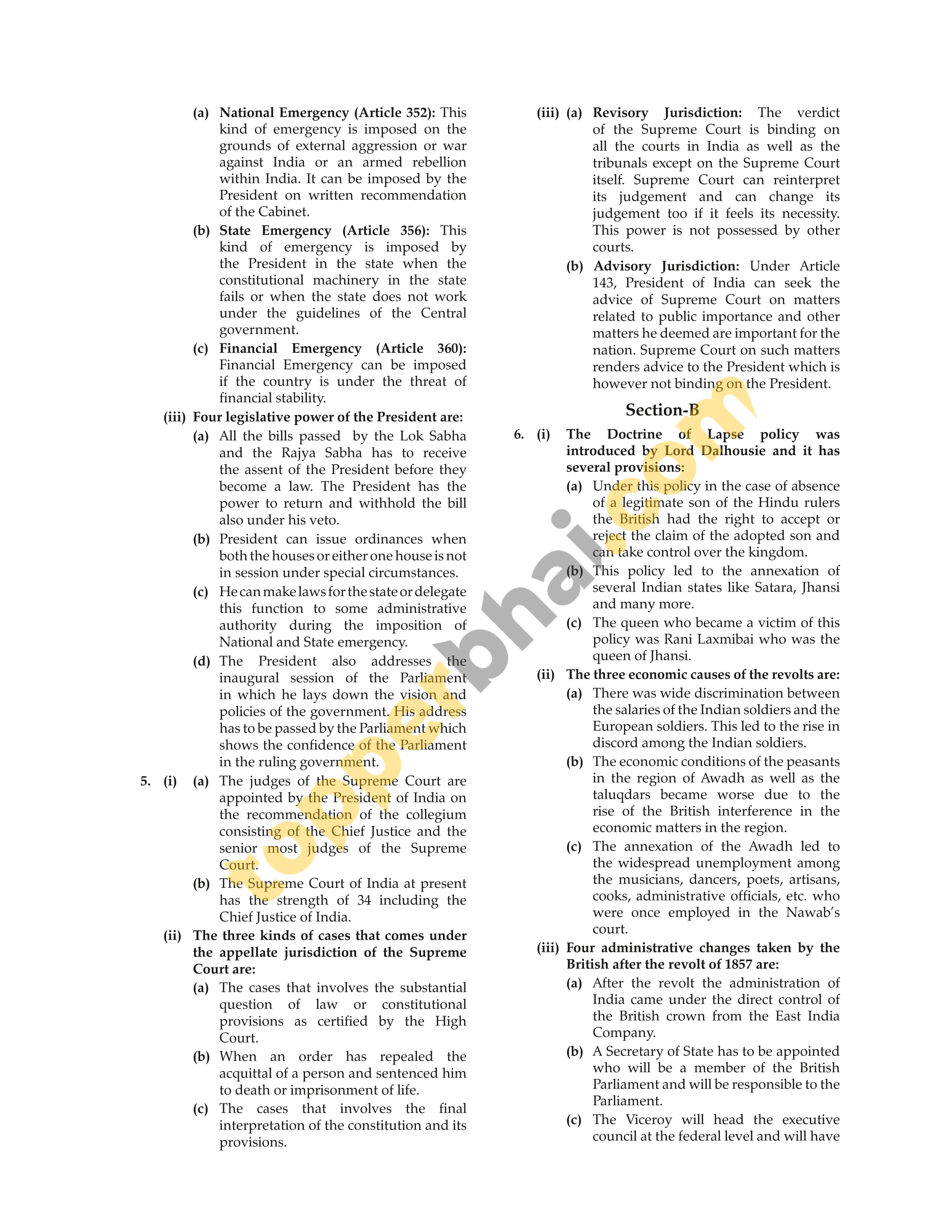 Icse History And Civics Solved Specimen Paper 2023