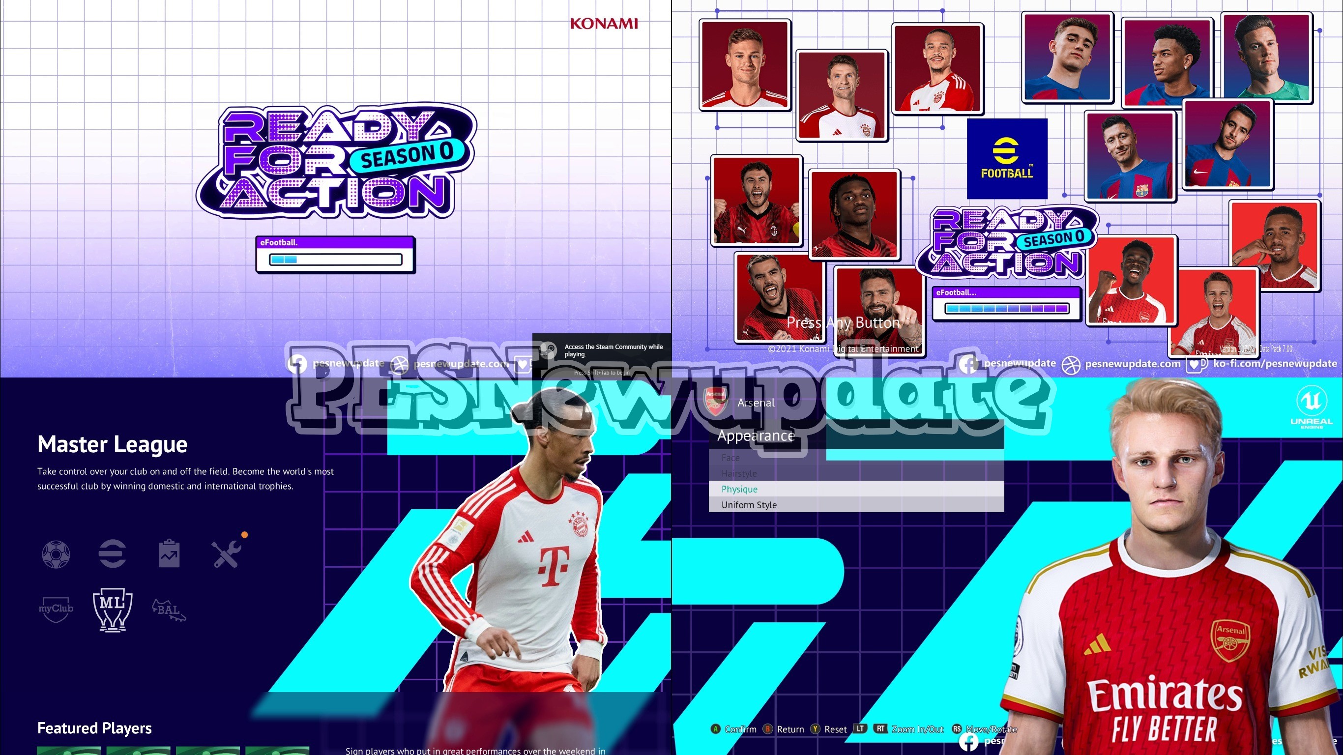 Pes 2021 Menu Efootball 2024 Season 0 By Pesnewupdate