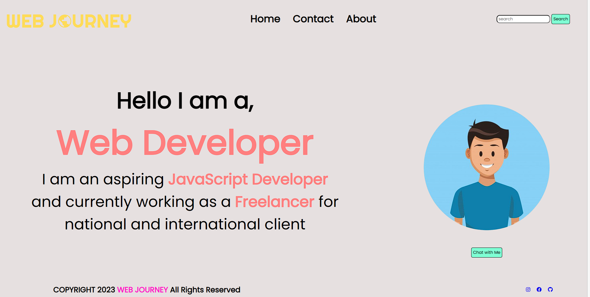 Project How To Make A Portfolio Website Using Html Cs