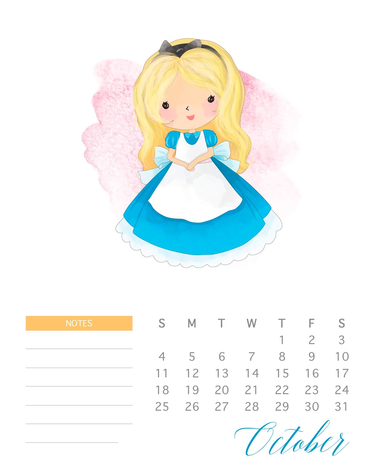 Princesas Disney Calendario 2020 Para Imprimir Gratis Ideas Y