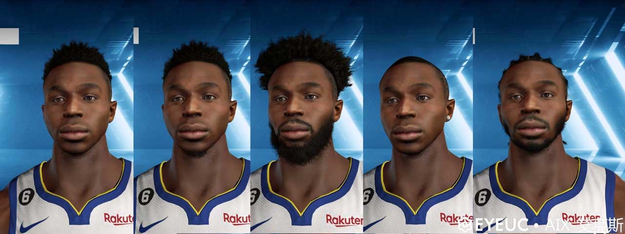 Nba 2k23 Andrew Wiggins Cyberface Multiple Hairstyles