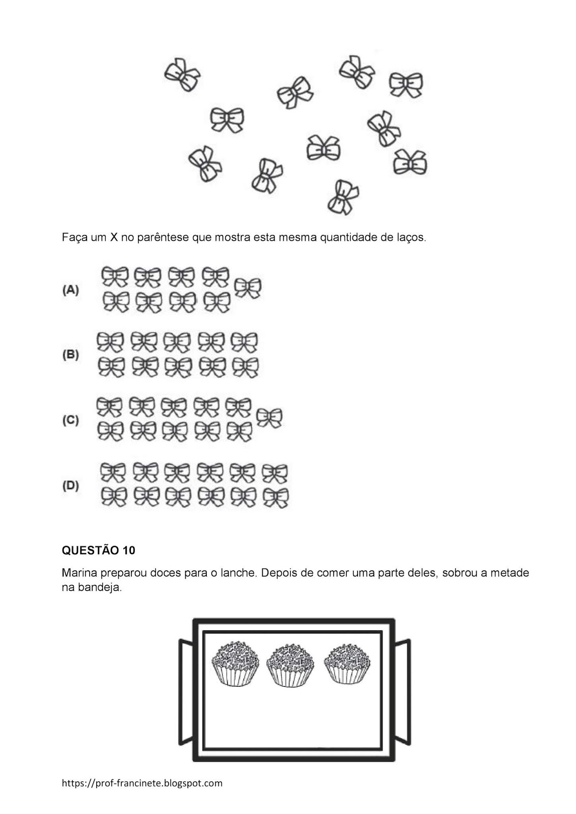 Blog Da Profa Francinete 1º Simuladinho De Matemática 2º Ano