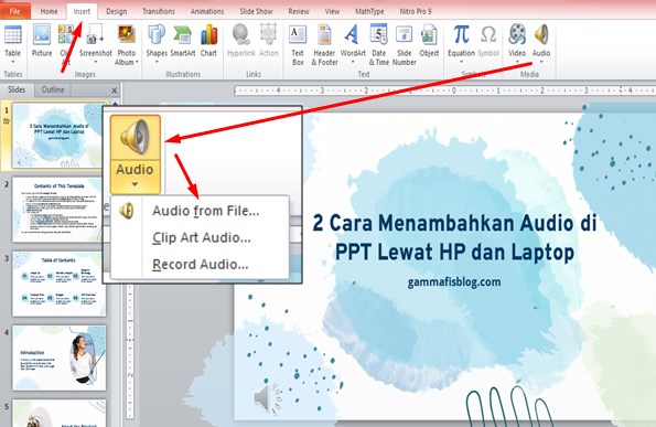 2 Cara Menambahkan Audio Di Ppt Dari Hp Dan Laptop Gammafis Blog