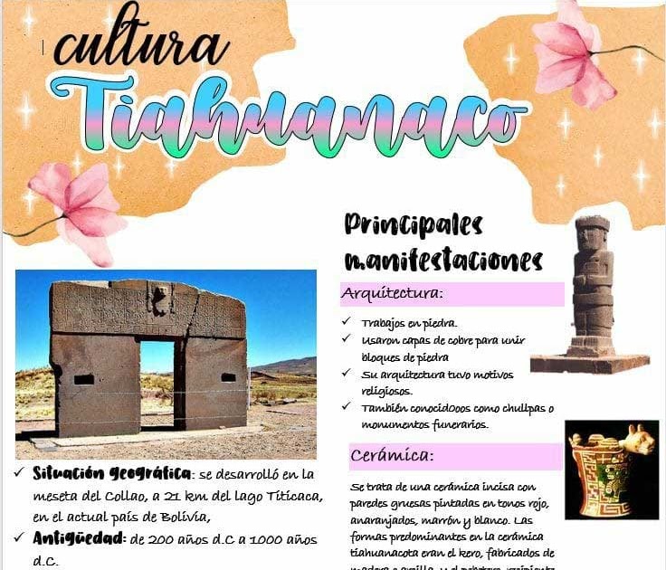 Cultura Tiahuanaco Fichas De Trabajo