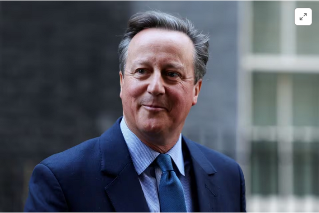 David Cameron Returns As Uk Foreign Secretary