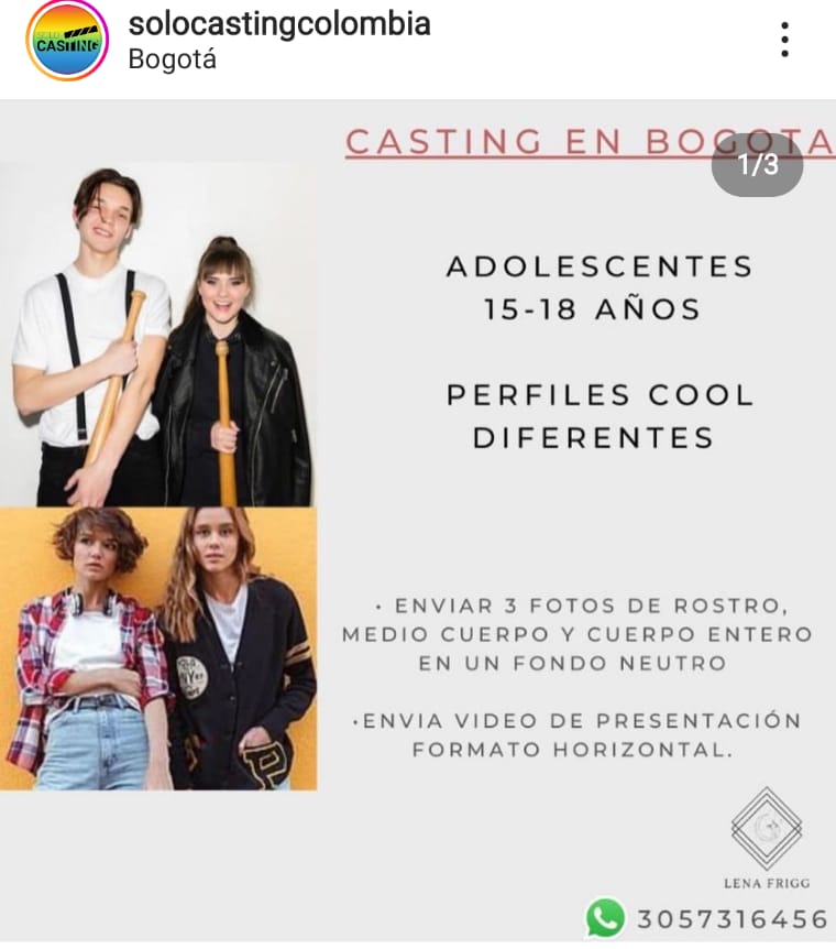 Casting Call Bogota Se Buscan Adolescentes Entre 15 18 Años Para