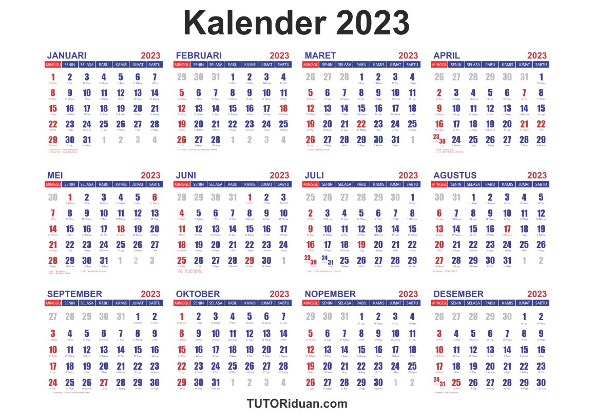 Master Kalender 2023 Lengkap Masehi Jawa And Hijriah Free Cdr And Psd