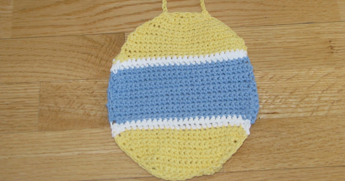 Craft Attic Resources Easter Egg Dishcloth