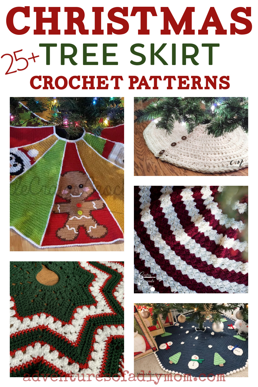 25 Crochet Christmas Tree Skirt Patterns Adventures Of A Diy Mom